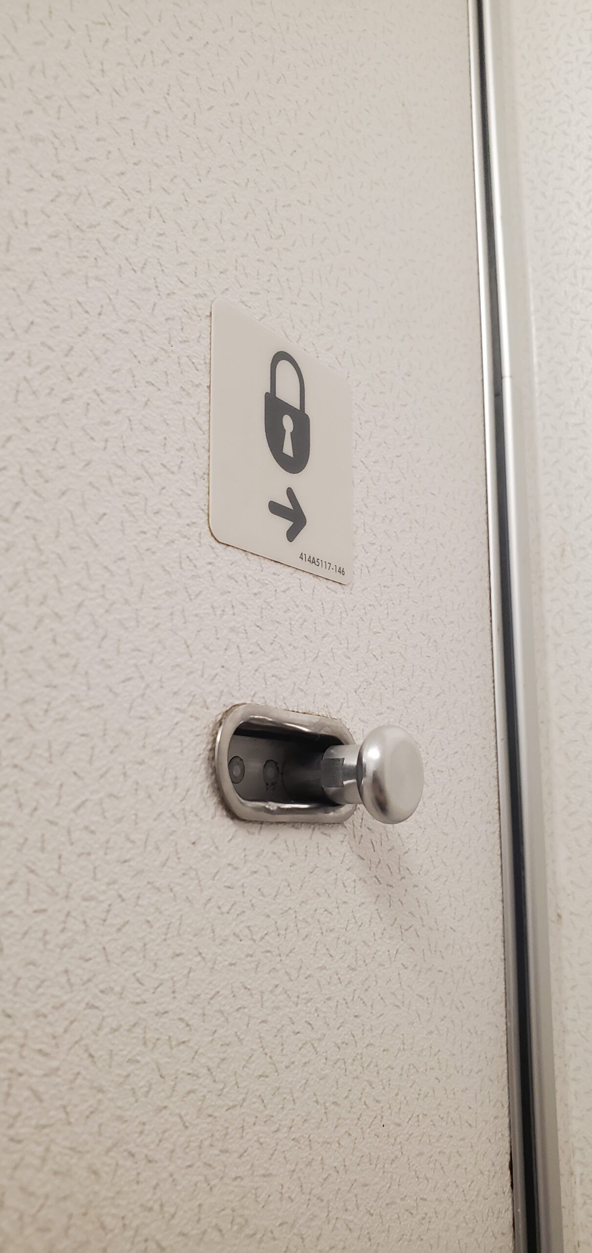 Airplane Slide Bolt Lock taken Midflight | Restroom Locks